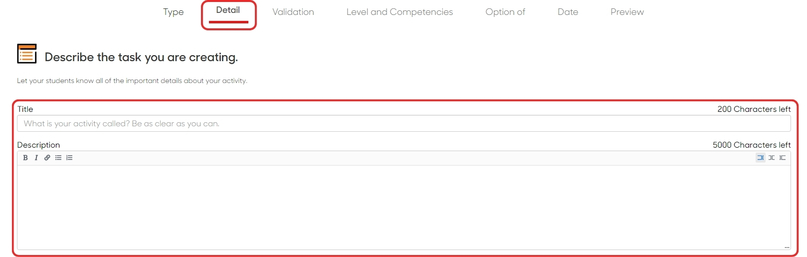 Creating Task Activities – Suitable