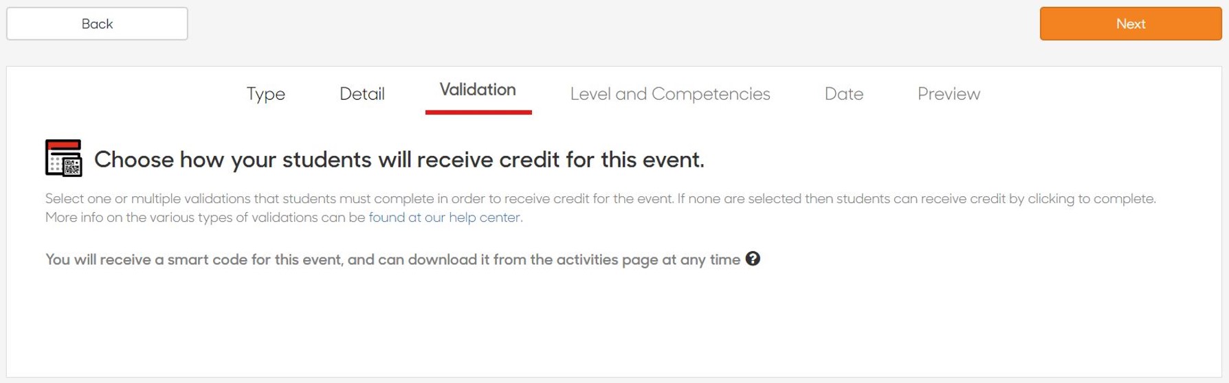 Requesting Activities – Suitable