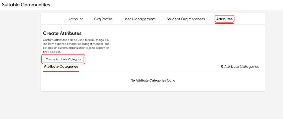 Creating New Attributes for Student Organization Profiles – Suitable